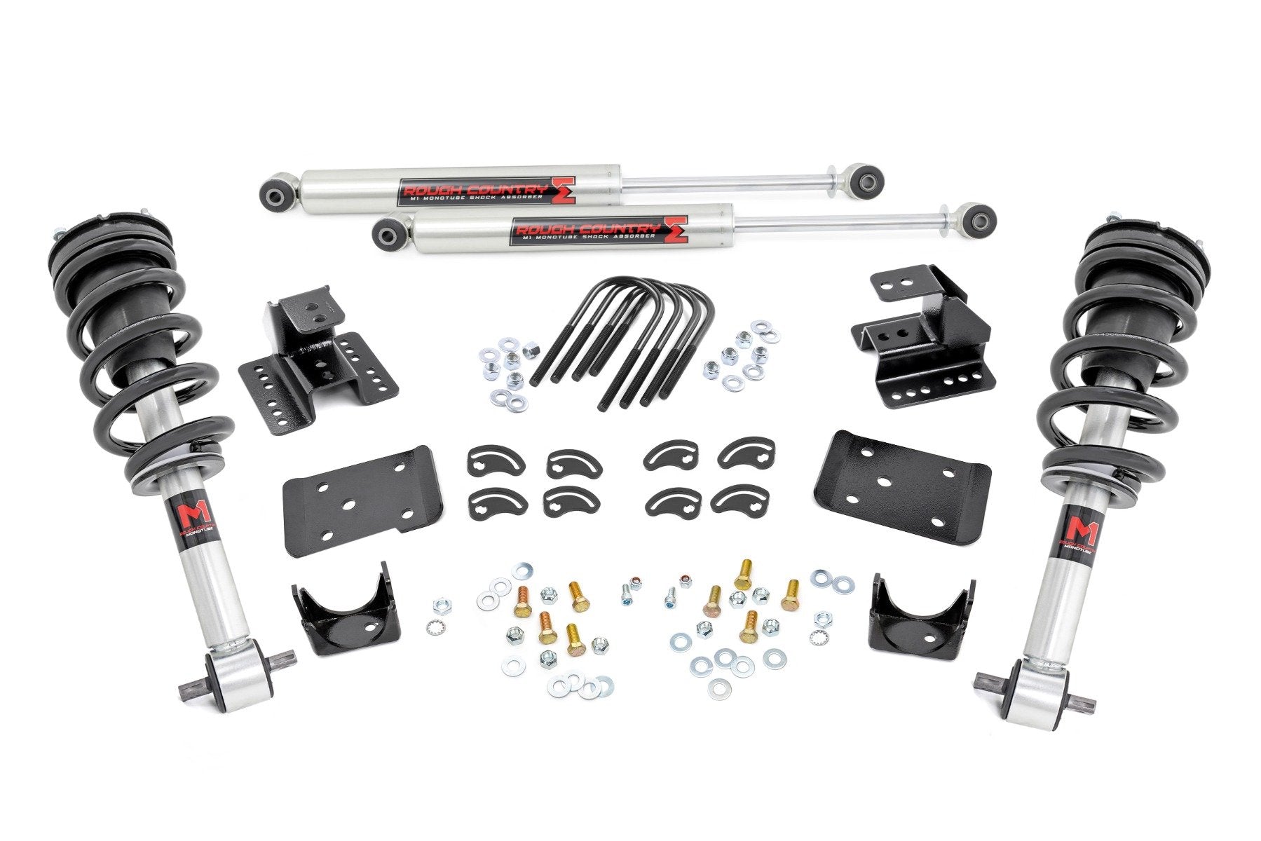 Rough Country 71640 | 2 Inch Lowering Kit | 4 Inch Rear Lowering | M1 ...