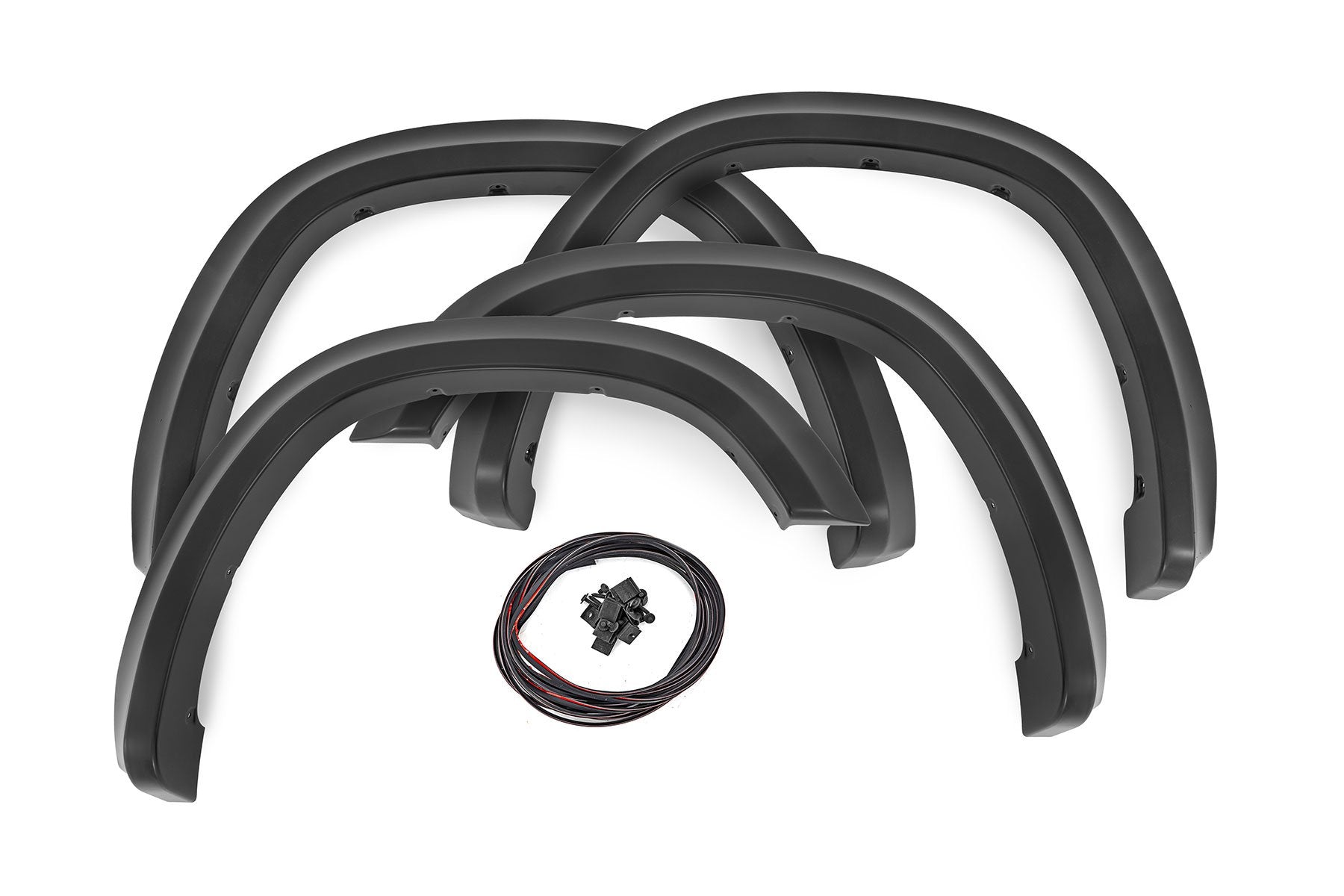 Rough Country S-D10914-PXJ | Sport Fender Flares | PXJ Diamond Black ...