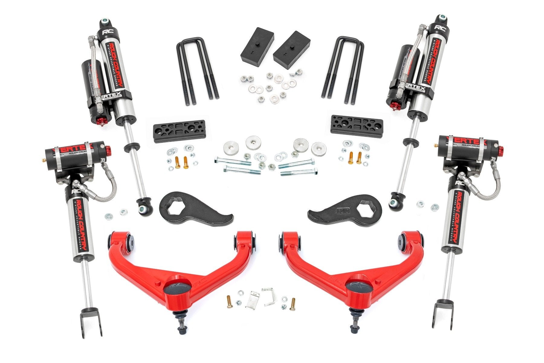Rough Country 95850RED | 3 Inch Lift Kit | Vertex | Chevy/GMC 2500HD ...