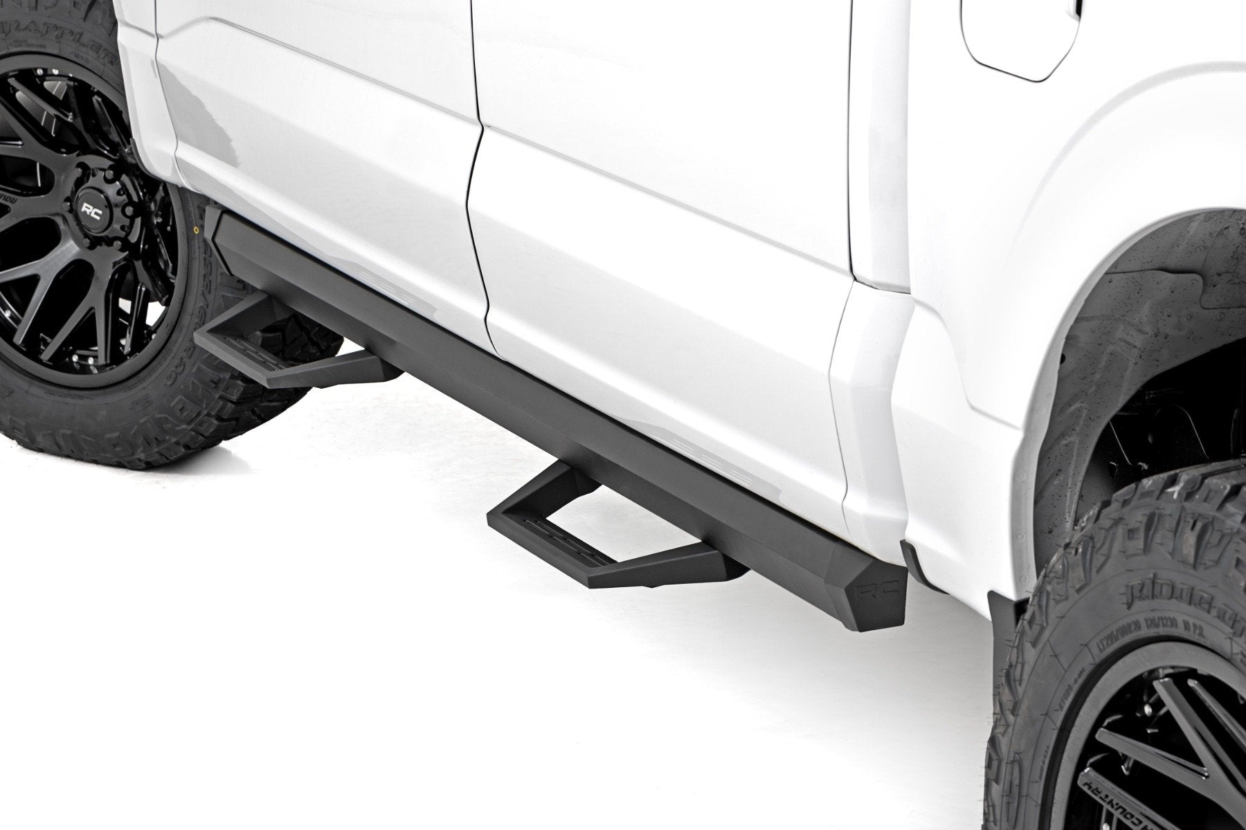Rough Country 51131 | SRL2 Adjustable Aluminum Steps | Ford Ranger 2WD ...