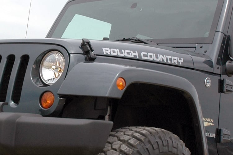Rough Country 84170G | Rough Country Decal | 27 Inch Fender | Gray ...
